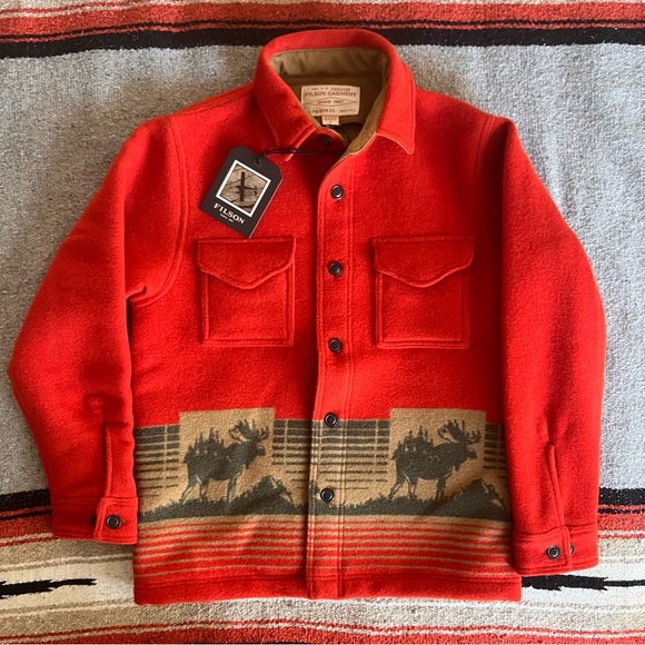 Filson | Jackets & Coats | Filson Jacquard Wool Jacshirt Made In Usa ...